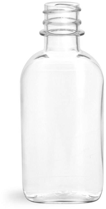 SKS Bottle & Packaging - 100 ml Clear PET Flasks (Bulk), Caps NOT Included