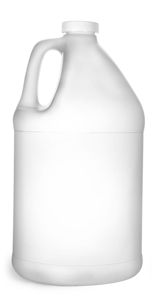 SKS Bottle & Packaging - 64 oz Natural HDPE Jugs w/ Plastic Closure