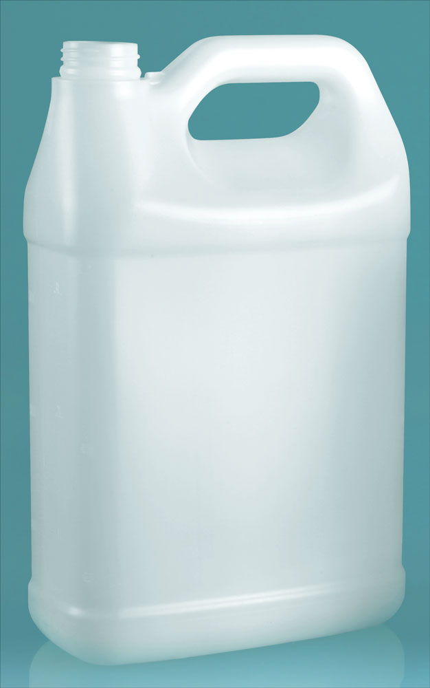 SKS Bottle & Packaging - 1 gal 1 Gal Natural HDPE F Style Handle Jug ...