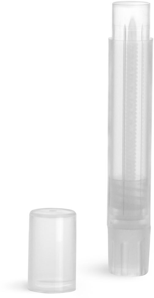 SKS Bottle & Packaging - .07 oz Natural Slim Line Lip Balm Tubes w/ Caps