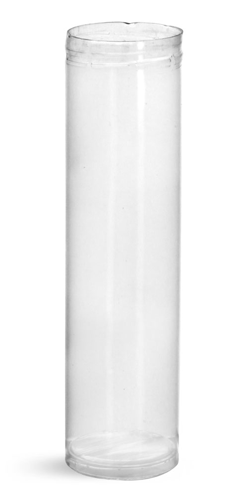 SKS Bottle & Packaging - 25 ml Plastic Tubes, Clear Round Plastic Tubes