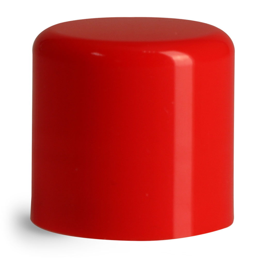 SKS Bottle & Packaging - 14 mm Red Smooth Polypropylene Friction Fit ...