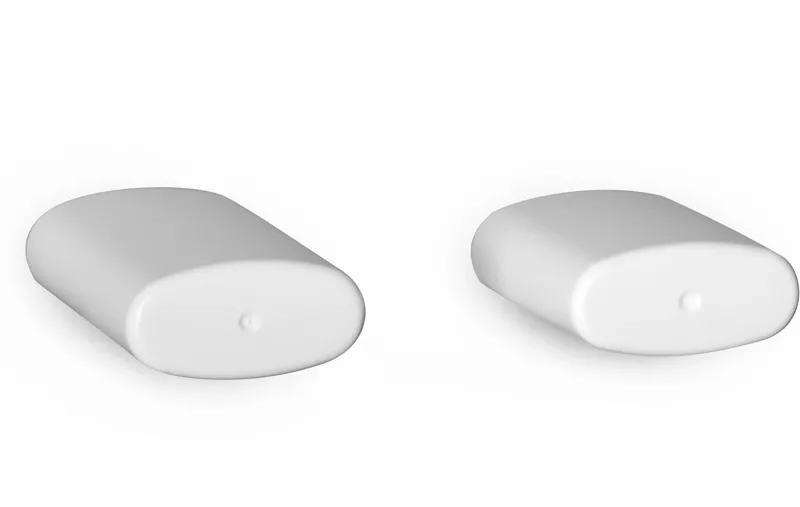 White Polypropylene Caps For Oval Deodorant Tubes | SKS Bottle & Packaging