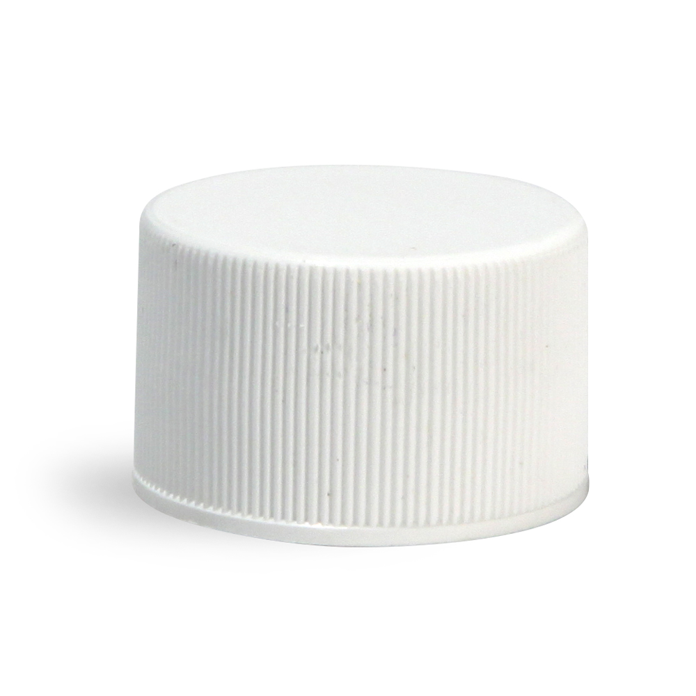 SKS Bottle & Packaging - 28/400 White Polypro Ribbed Closure w/ HSS-5.6/20 Foam Induction Liner