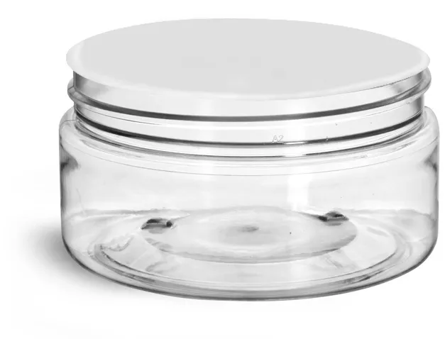 70/450 White Ribbed Polypropylene Caps w/ Unprinted PS22 Liners | SKS ...