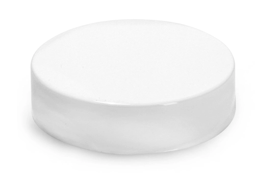 33mm - 48mm White Smooth Plastic Unlined Caps | SKS Bottle & Packaging