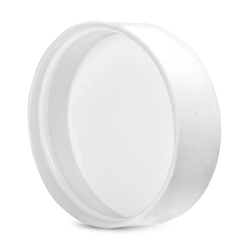33mm - 48mm White Smooth Plastic Unlined Caps | SKS Bottle & Packaging