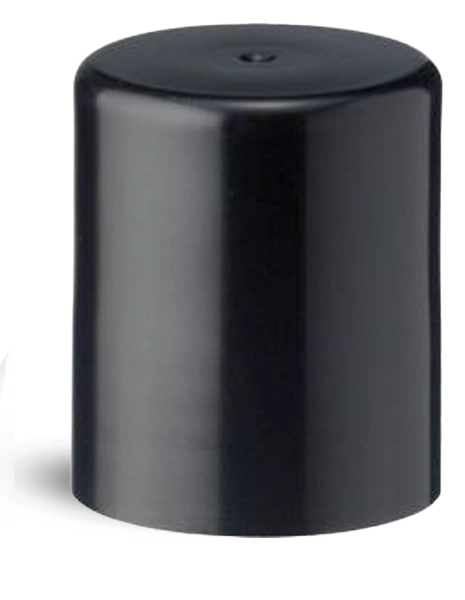 13 mm Plastic Caps, Flat Black Polypropylene Caps for Roll On ...