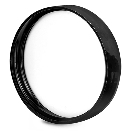 48mm - 89mm Black Polypropylene Smooth Caps w/ Printed PS22 (Pressure ...