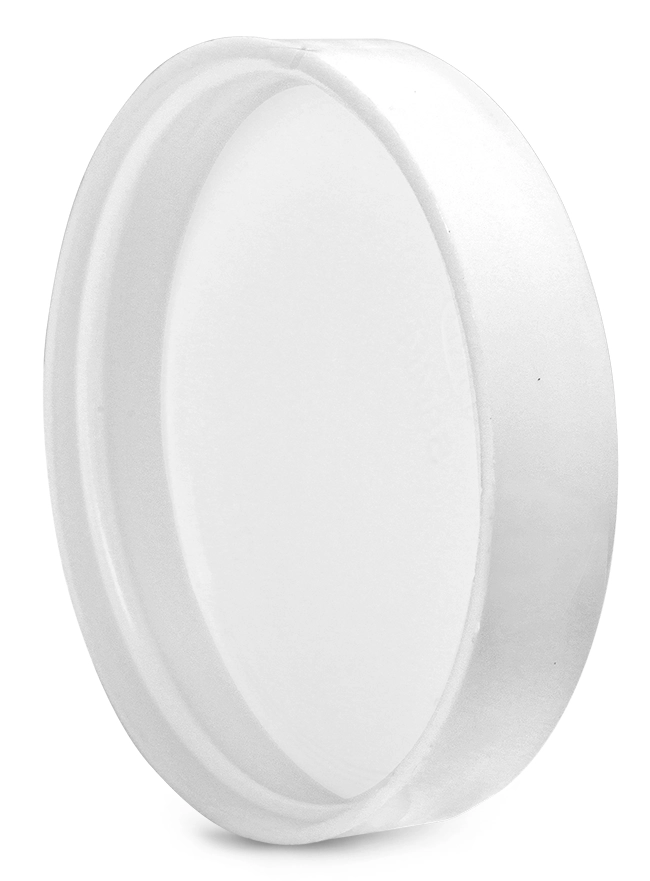 70/400 Plastic Caps, White Polypropylene Smooth Plastic Unlined Caps ...