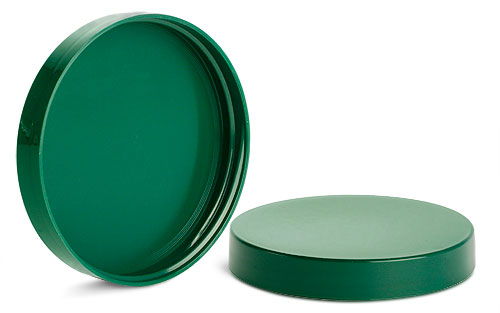 Green Polypro Smooth Unlined Caps
