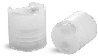 SKS Bottle & Packaging - 24/410 Dispensing Caps, Natural Disc Top Caps