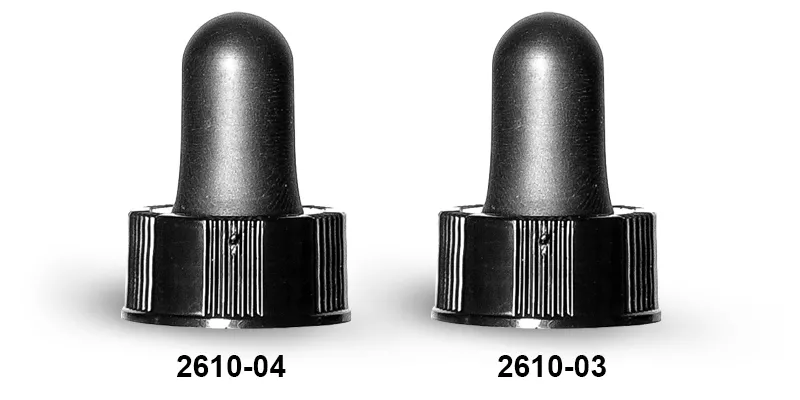 24/400 (7mm x 107 mm) Glass Droppers, Black Bulb Glass Droppers | SKS ...
