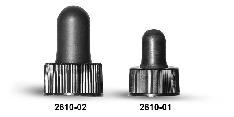 24/400 (7mm x 107 mm) Glass Droppers, Black Bulb Glass Droppers | SKS ...
