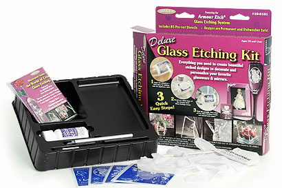 Glass Etching, Deluxe Glass Etching Kit | SKS Bottle & Packaging