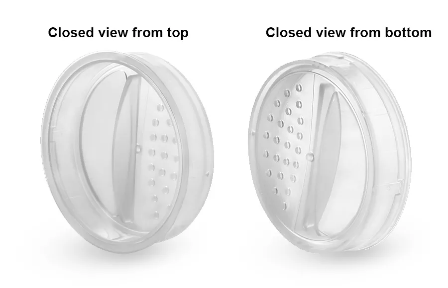 45 ml Natural Plastic Double Sifter Fitments