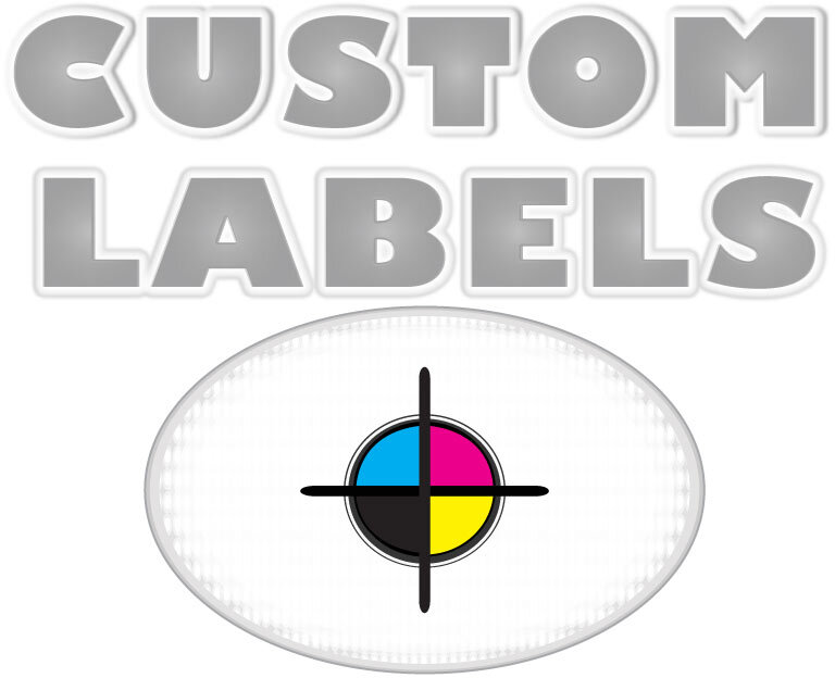 SKS Bottle & Packaging - 1.125" x 0.75" Oval Labels, White Paper w ...