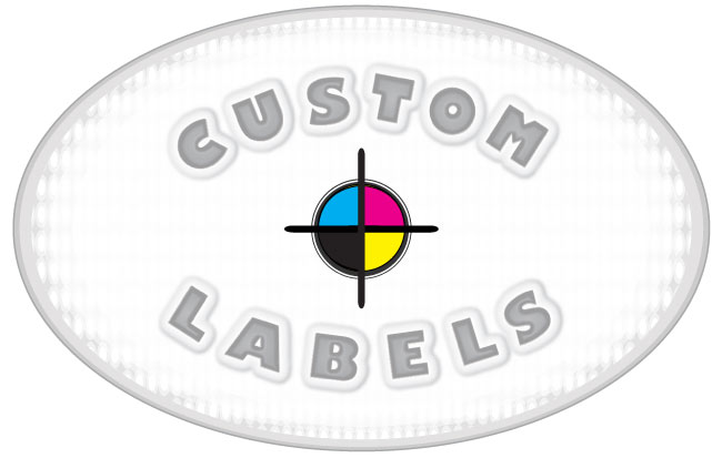 SKS Bottle & Packaging - Oval Labels, White Paper w/ Glossy Finish