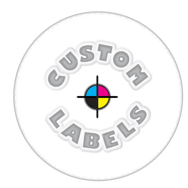 Custom Labels, 3" Round Labels, Matte Finish Printed On White Paper