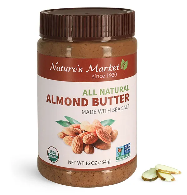Plastic Almond Butter Jars, Food Packaging