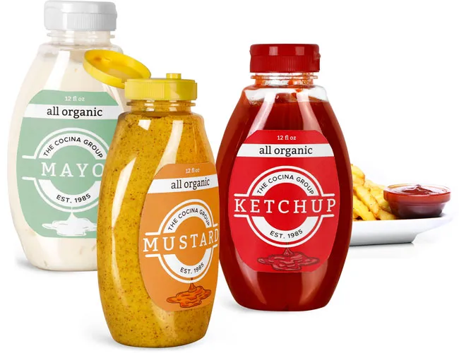 Plastic Inverted Oval Condiment Containers, Plastic and Glass ...