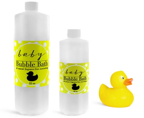 Baby Bubble Bath Bottles, Personal Care Containers
