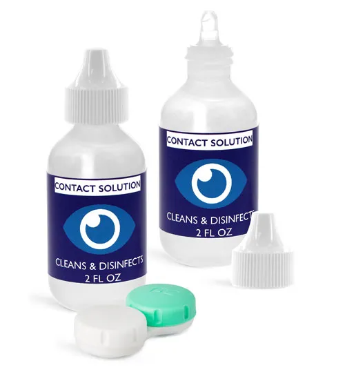 Small Contact Solution Bottles, Personal Care Containers