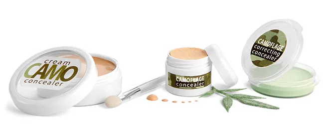 Plastic Concealer Pots, Cosmetic Containers
