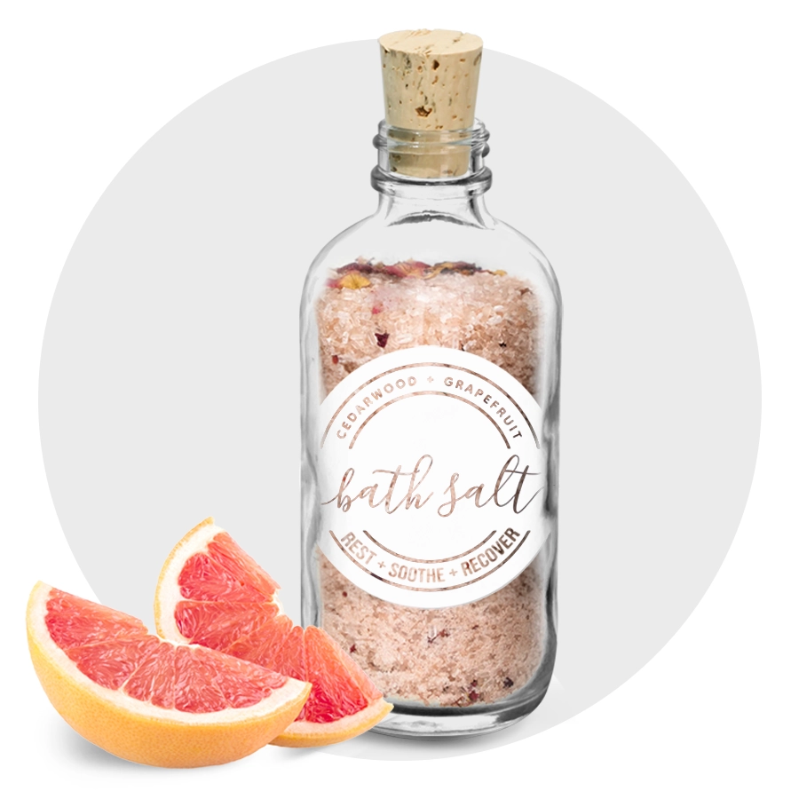 Bath Salt Containers, Glass Bath Salt Containers