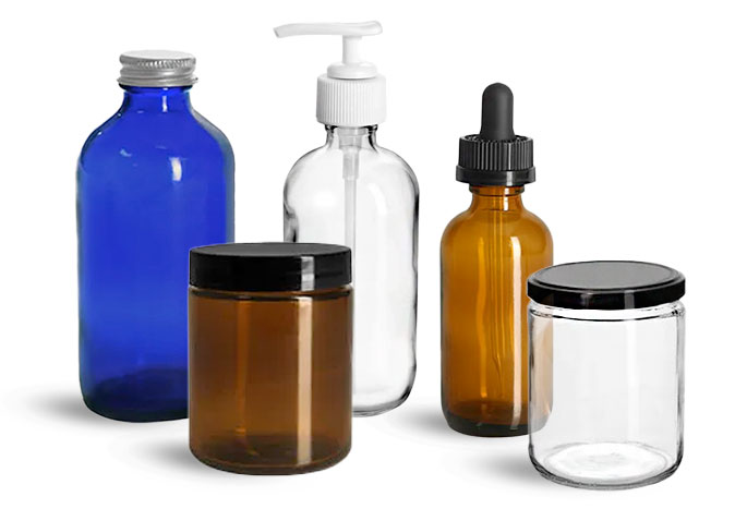 Glass Containers with Lids | SKS Bottle & Packaging