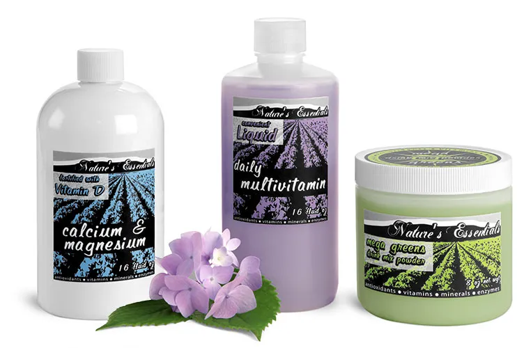 Nutritional Supplement Containers, Nutritional Supplement Bottles, Jars ...