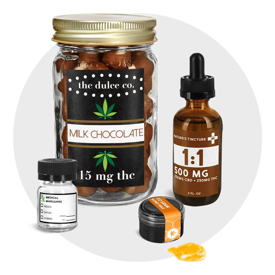 Marijuana Packaging, Metal, Plastic and Glass Cannabis Containers