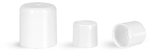 White Smooth Polypropylene Friction Fit Caps | SKS Bottle & Packaging