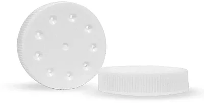 White PE Plastic Sifter Caps | SKS Bottle & Packaging
