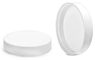 53mm - 89mm White Smooth Plastic Unlined Caps | SKS Bottle & Packaging