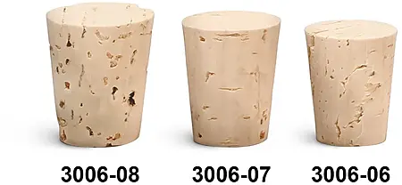 Cork Stoppers, Cork Stopper Sizes 6 - 11