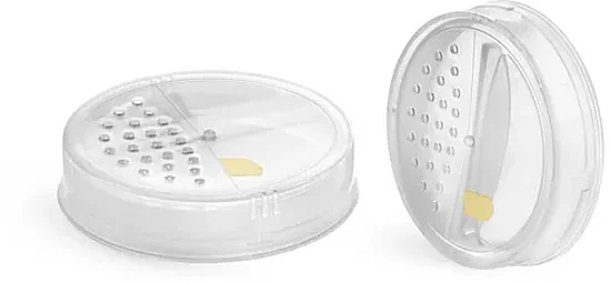 Plastic Sifters, 45 ml Natural Polypropylene Plastic Double Sifter ...