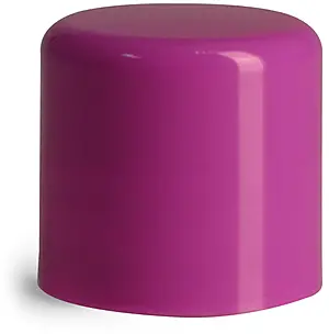 14 mm Purple Smooth Polypropylene Friction Fit Caps for Lip Balm Tubes ...
