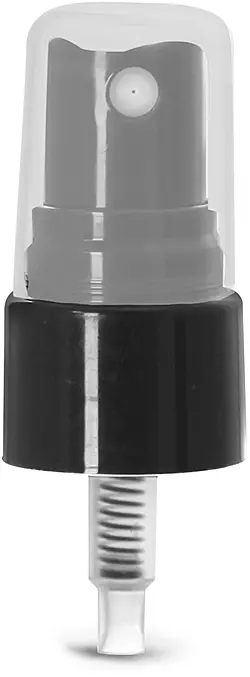 Black Smooth, 20/410, 3 1/2 inch tube Sprayers, Back Polypropylene Fine ...