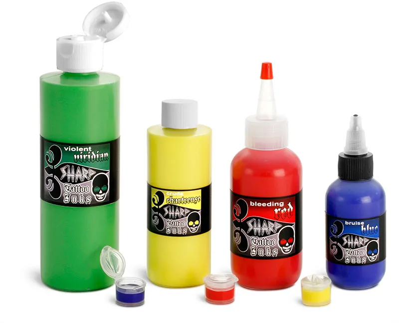 Natural LDPE Boston Round Bottles w/ Black/ Natural Twist Top Caps